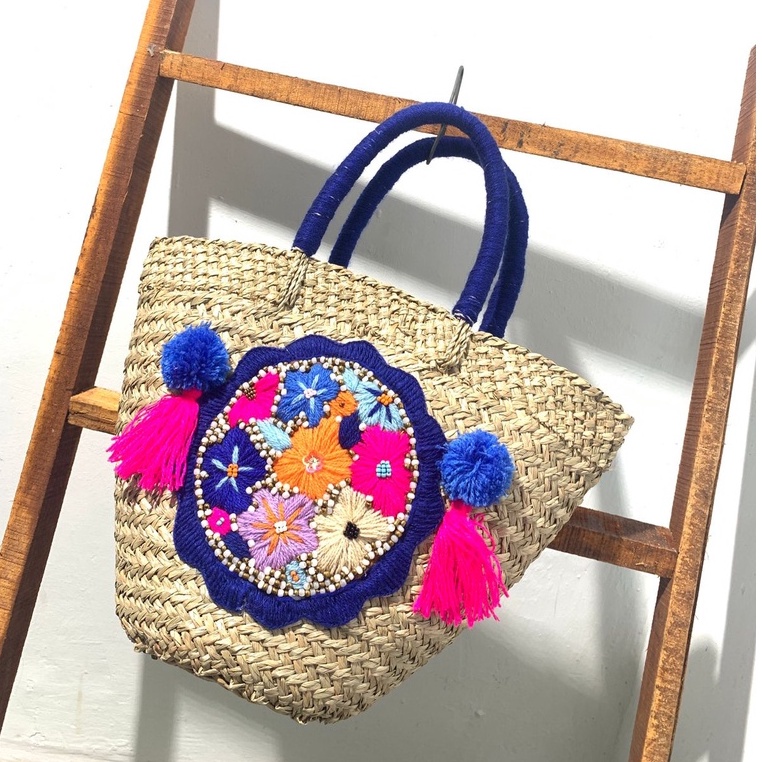 Jual GALERIKITRI TAS WANITA KERAJINAN ANYAMAN MENDONG JERAMI RAJUT ...
