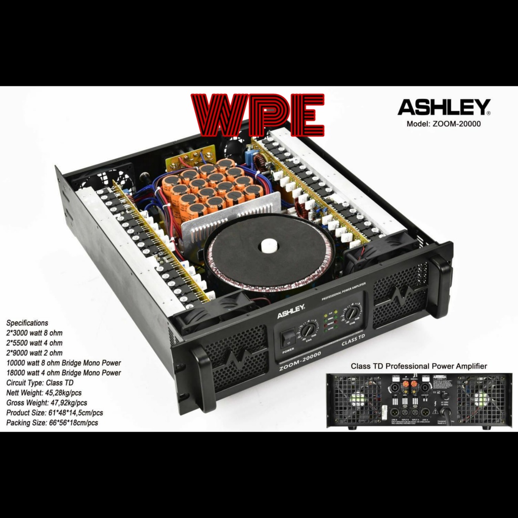 Jual Power ASHLEY ZOOM 20000 ZOOM20000 class TD Original | Shopee Indonesia