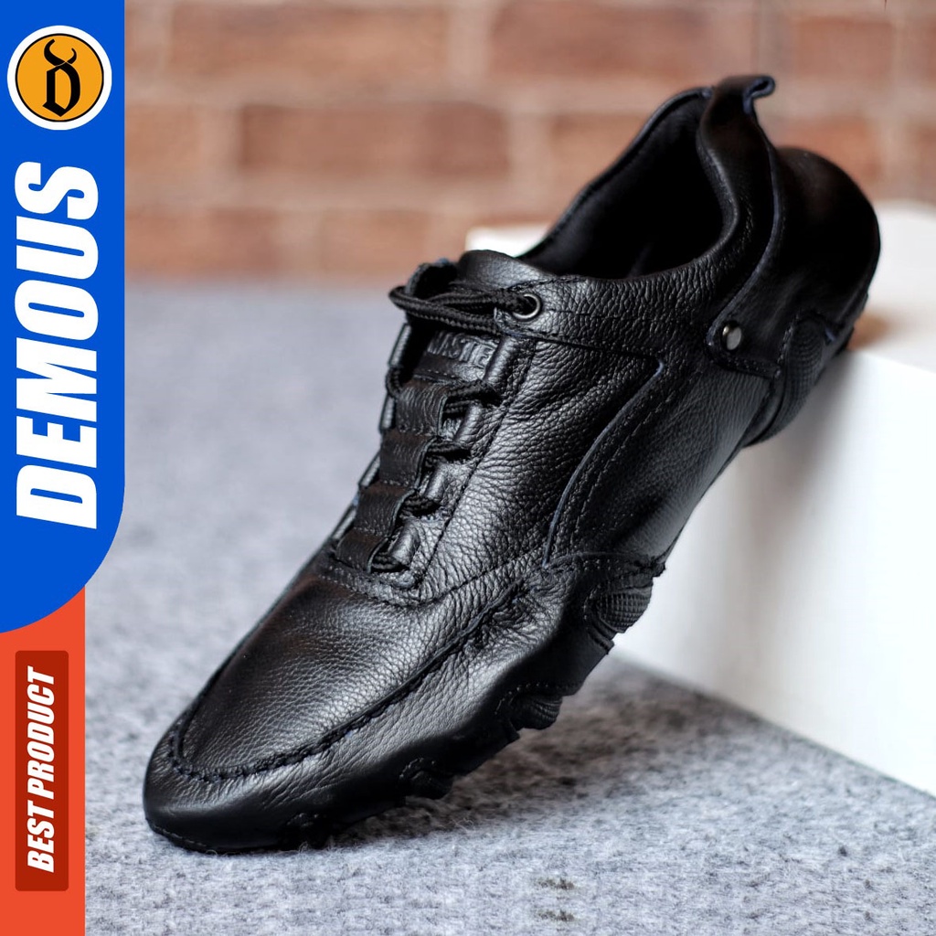 Jual Sepatu Formal Pria Sepatu Casual Pria Kulit Asli Tali Sepatu Pantofel Kerja Kantor Kuliah ...