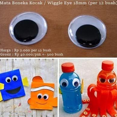Jual MATA-01 : Mata Boneka Kocak / Wiggle Eye 1,8cm (per 12 buah ...