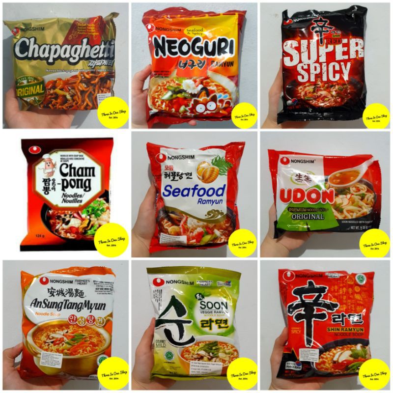 Jual Nongshim Chapaghetti/Neoguri/Champong/Shin Ramyun/Ansungtangmyun ...
