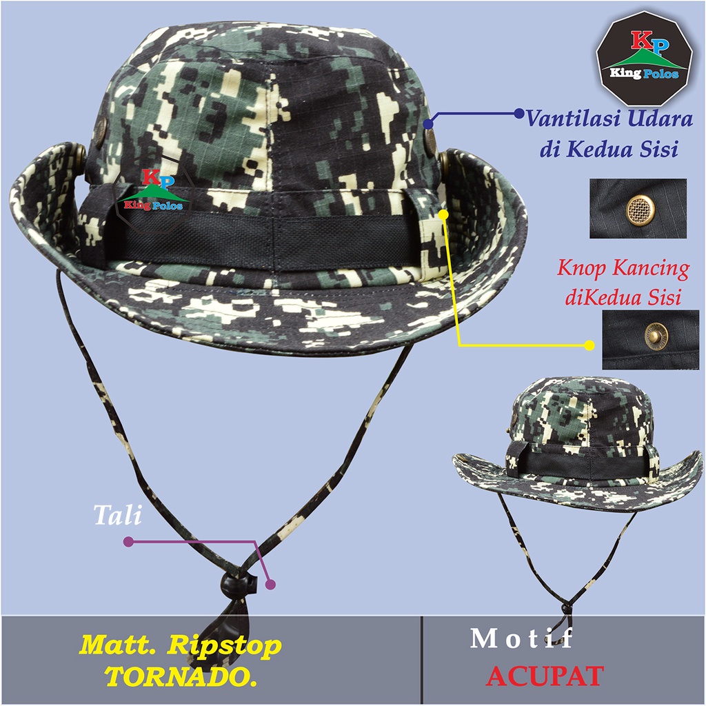 Jual TOPI PENCINTA ALAM MOTIF LORENG | TOPI RIMBA BORNEO | TOPI DENGAN ...