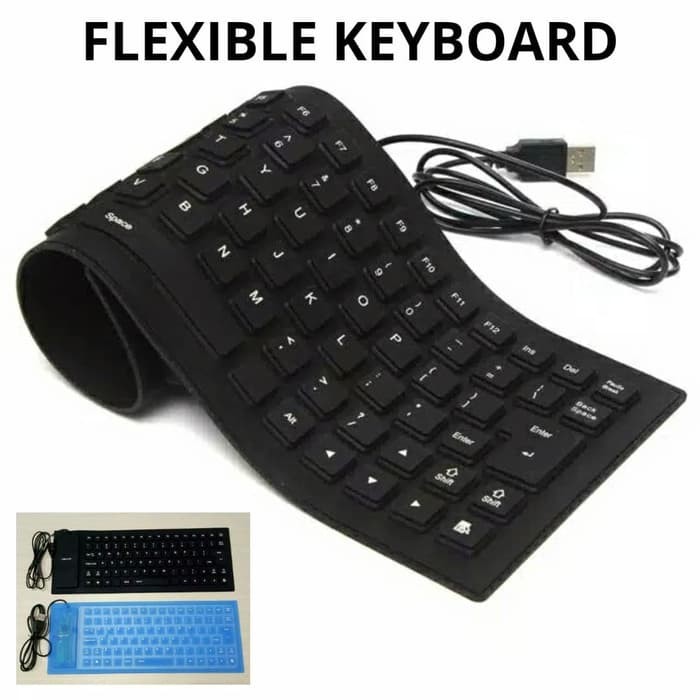 Jual Keyboard Flexible / Fleksibel / Flexibel USB Laptop Waterproof ...