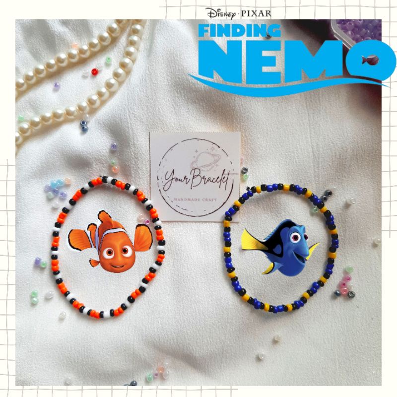Jual [B16]- PRE ORDER! Finding Nemo | gelang manik kartun finding nemo ...