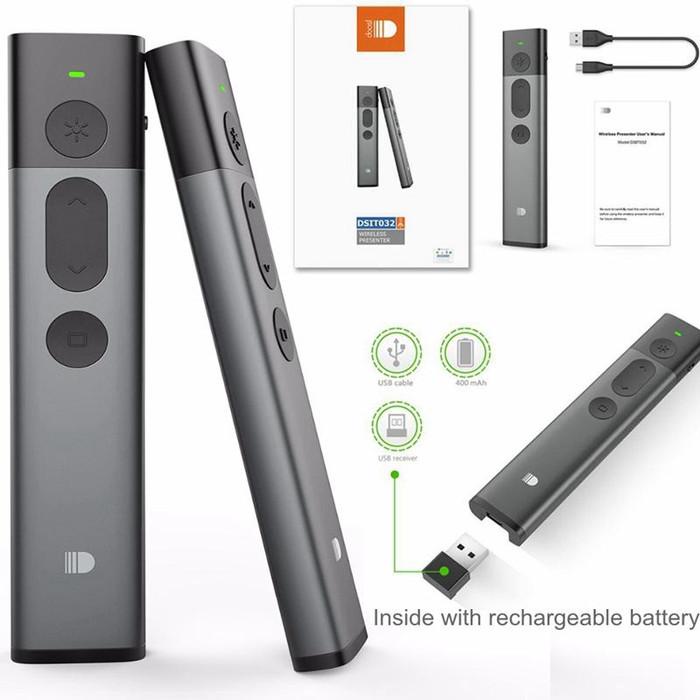 Jual Pointer Doosl Wireless Presenter Green Laser Pointer Remote ...