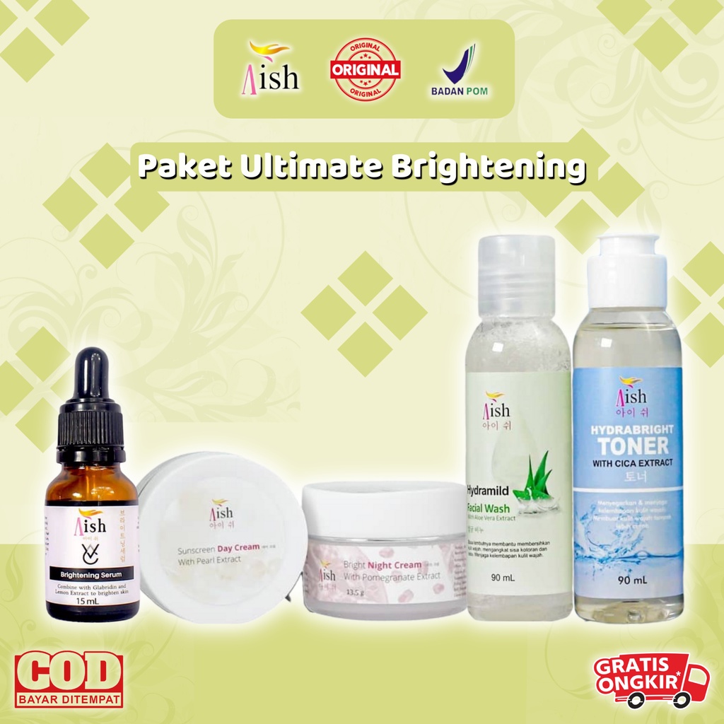Jual 𝗣𝗔𝗞𝗘𝗧 𝗨𝗟𝗧𝗜𝗠𝗔𝗧𝗘 𝗔𝗜𝗦𝗛 𝗕𝗥𝗜𝗚𝗛𝗧𝗘𝗡𝗜𝗡𝗚 Facial Wash Toner Day & Night ...