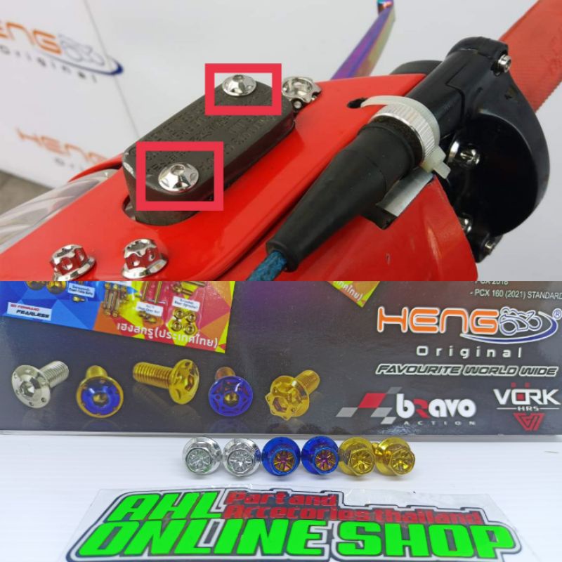 Jual baut m4 x 1,5cm drat 6 probolt stainless original heng baut minyak ...