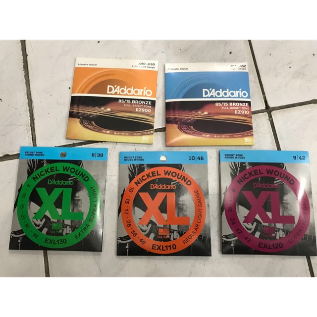 Jual snar senar tali gitar akustik acoustic electric listrik nylon ...