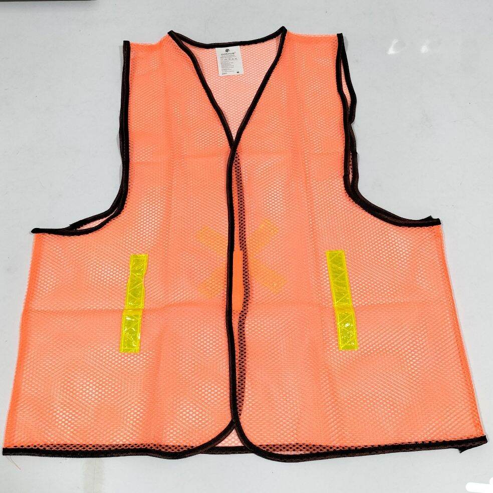 Jual Rompi Jaring Proyek / Rompi Tukang Bangunan/Safety Vest (Merah ...