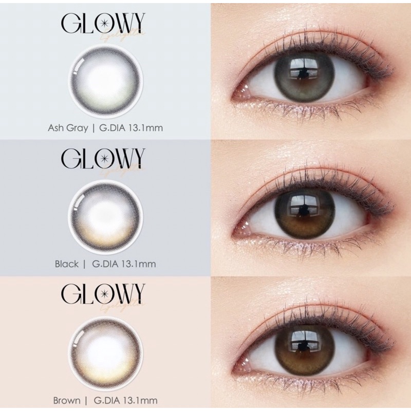 Jual softlens eyelighter glowy ash gray brown black softlens original ...
