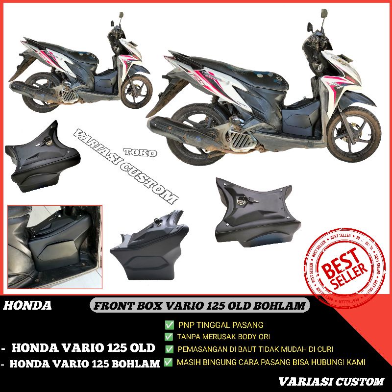 Jual AKSESORIS BOX DEPAN TENGAH VARIO 125 OLD | Shopee Indonesia