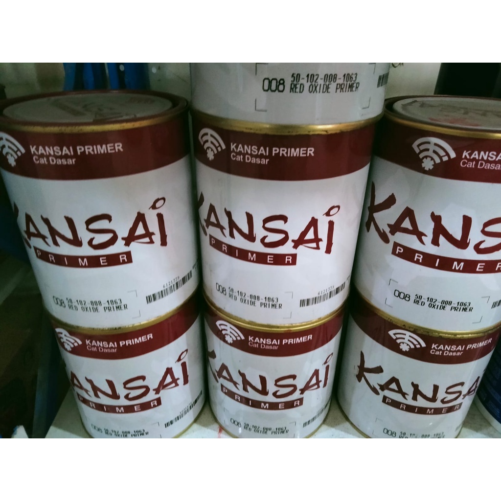 Jual KANSAI PRIMER RED OXIDE PRIMER 102-008 CAT KEMASAN 1 KG | Shopee ...