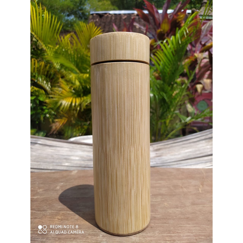 Jual Termos Tumbler Botol Bambu Tahan Panas dan Dingin Polos Unik Murah ...