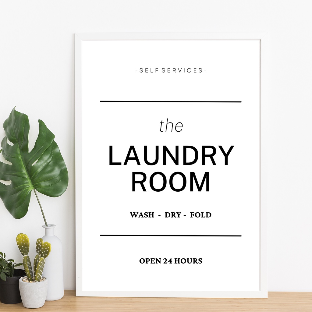 Jual Hiasan Dinding Laundry Room Wall Decor Tulisan Laundry Dekorasi ...