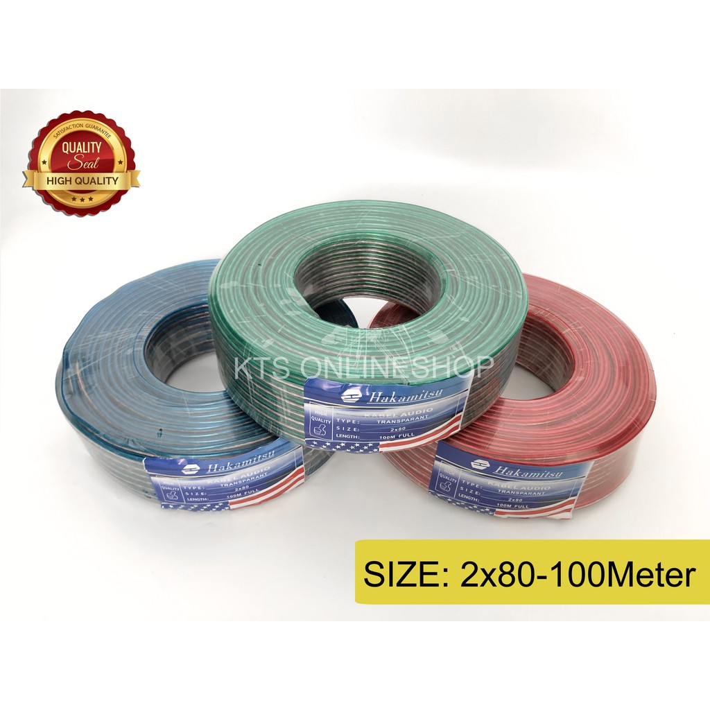 Jual KABEL LISTRIK TRANSPARAN KABEL SERABUT PER ROL 2 X 80 2x80x100Meter | Shopee Indonesia