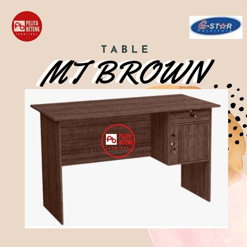 Jual Meja Tulis G-Star MT Brown By Olympic Jogja | Shopee Indonesia