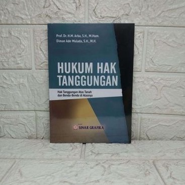 Jual HUKUM HAK TANGGUNGAN Hak Tanggungan atas Tanah dan Benda Benda di ...