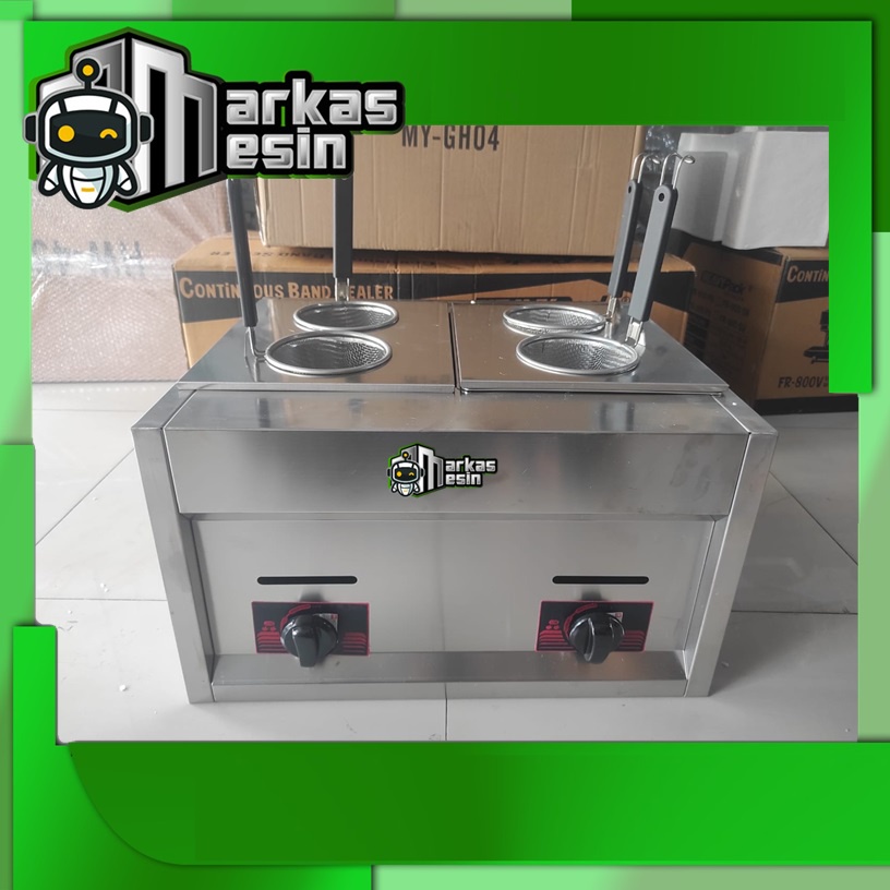 Jual Mesin Perebus Mie 4 Lubang Gas Noodle Boiler GTK120007 GUATAKA | Shopee Indonesia