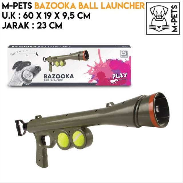 Jual M-Pets Bazooka Ball Launcher Dog / Play Dog Toy / Pelontar Bola ...