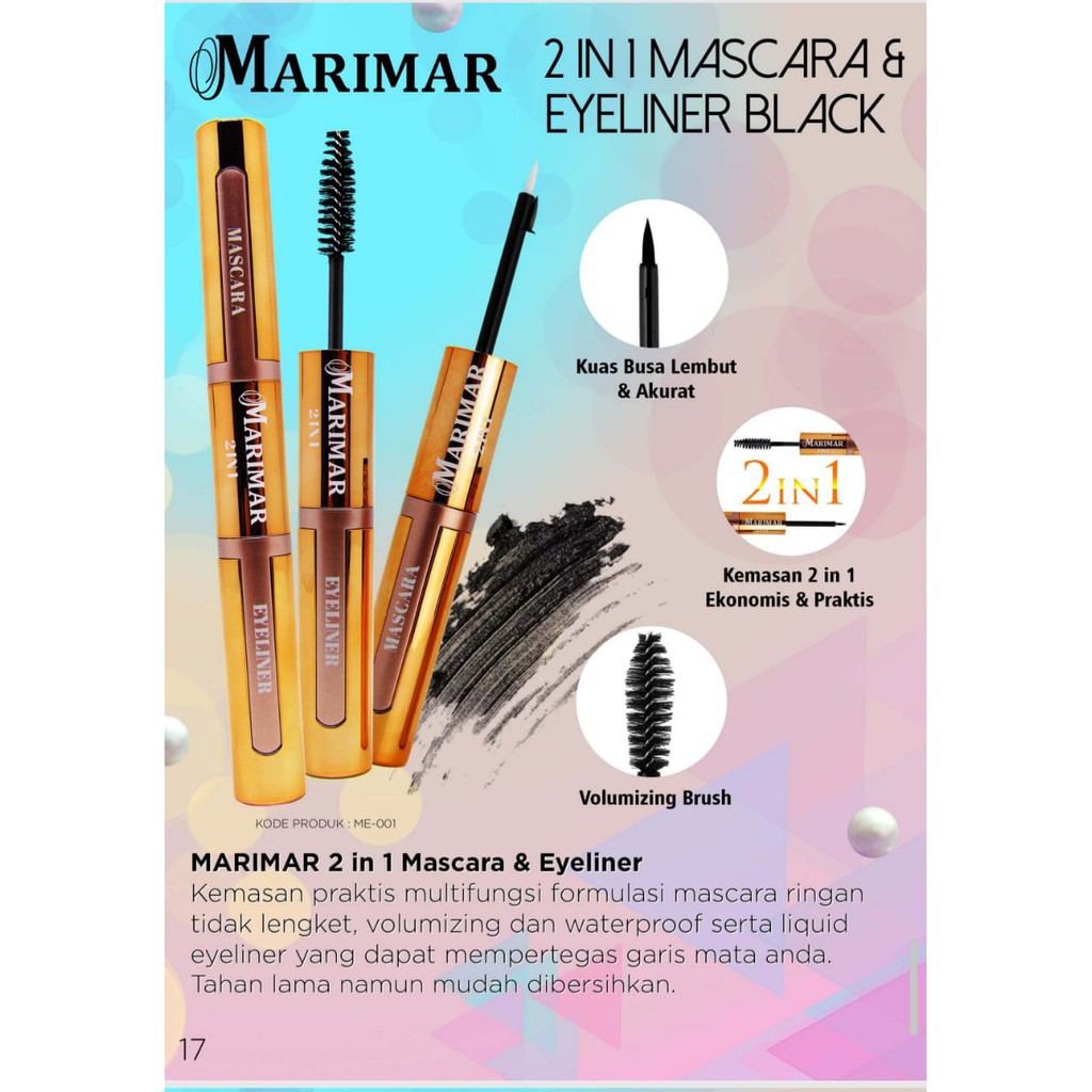 Jual XI XIU MARIMAR 2 IN 1 MASKARA DAN EYELINER BLACK. | Shopee Indonesia