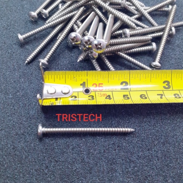 Jual Stock Baru Skrup stainless 8 x 2 sekrup ss 304 PH ss 8 x 2inch pan ...