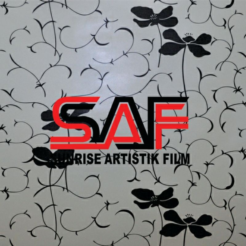 Jual stiker kaca motif tangkai bunga hitam/sticker kaca film jendela ...