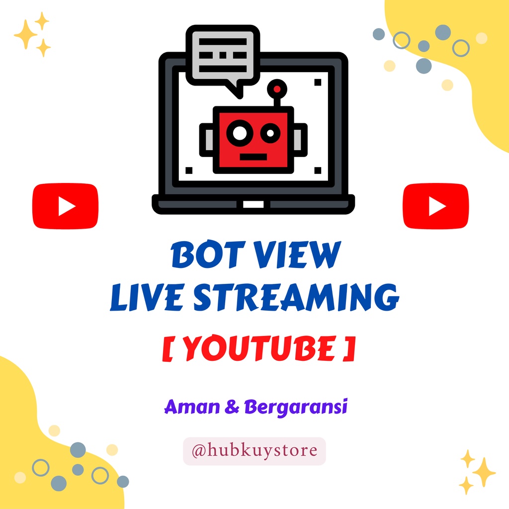 Jual Bot Live Streaming Youtube | Tembak Penonton Saat Live | Lifetime ...