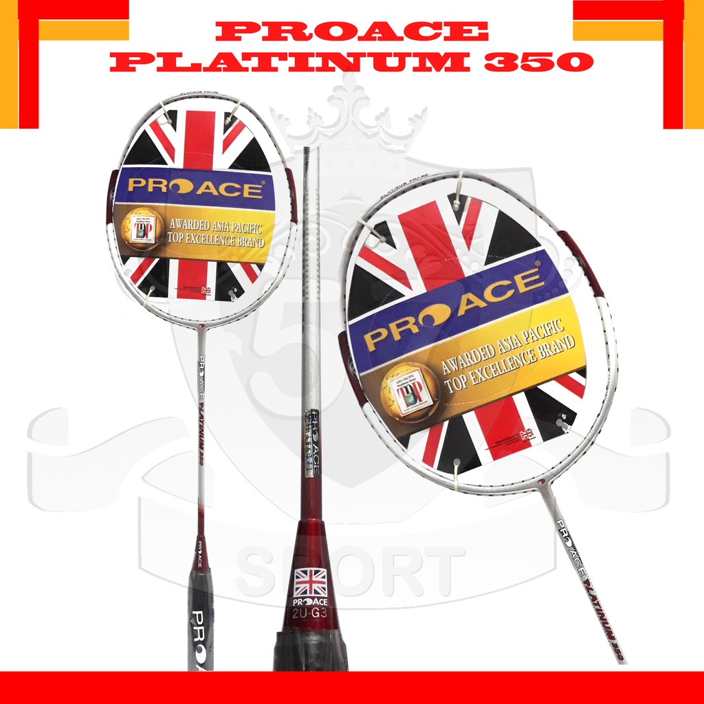 Jual Raket Original Pro Ace Platinum 350 Bonus Komplit Badminton | Shopee Indonesia