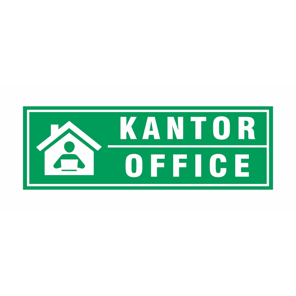 Jual SIGN STIKER VINYL KANTOR/OFFICE Uk. 30 x 10 cm RAMBU K3 | Shopee ...
