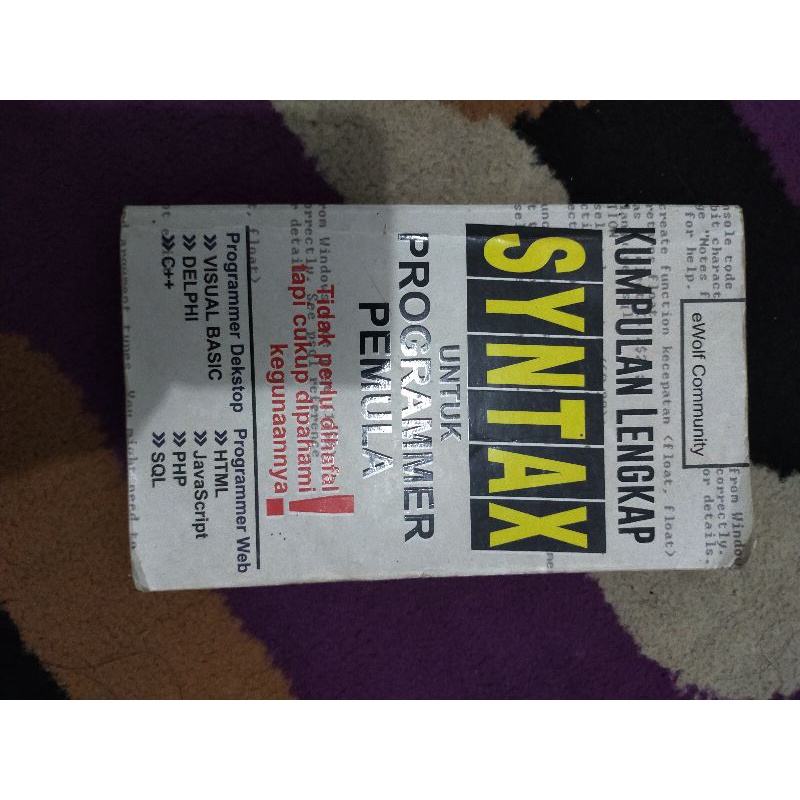 Jual Buku Kumpulan Syntax untuk programmer pemula | Shopee Indonesia