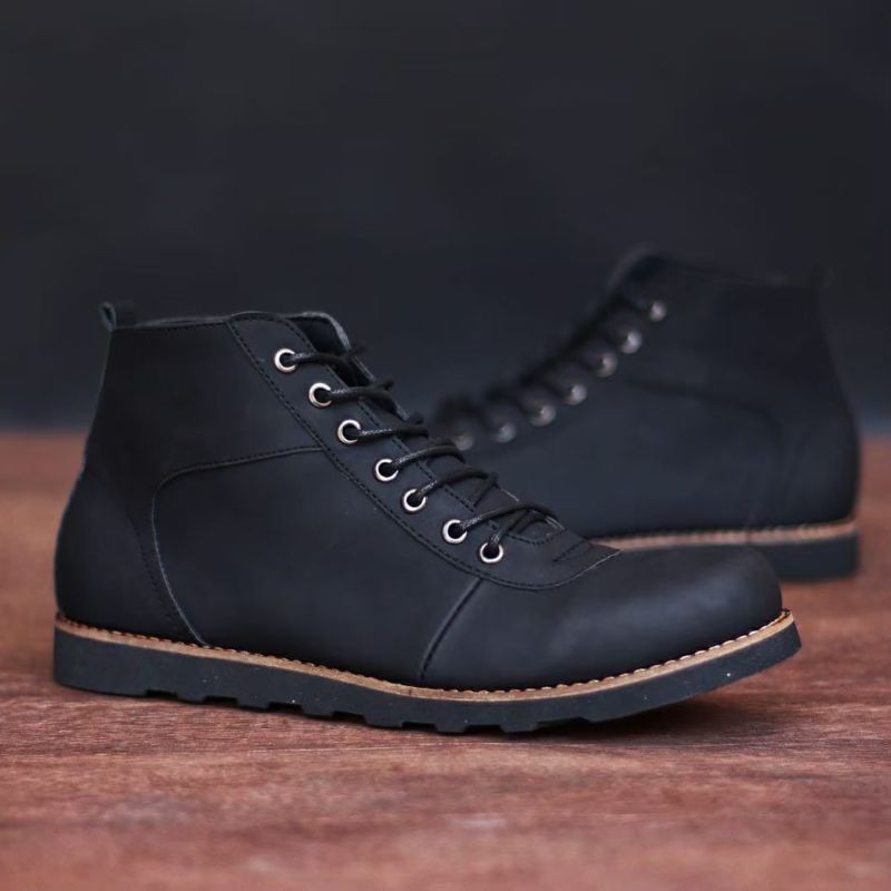 Jual BARA BLACK | ALVARO x MRJ | Sepatu boots pria model brodo sepatu ...