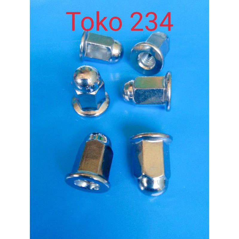 Jual Mur topi m6 kunci 10 panjang ( Baud 10 ) | Shopee Indonesia