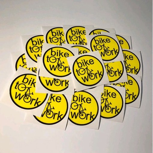 Jual Decal Bike to Work - Stiker BTW | Shopee Indonesia