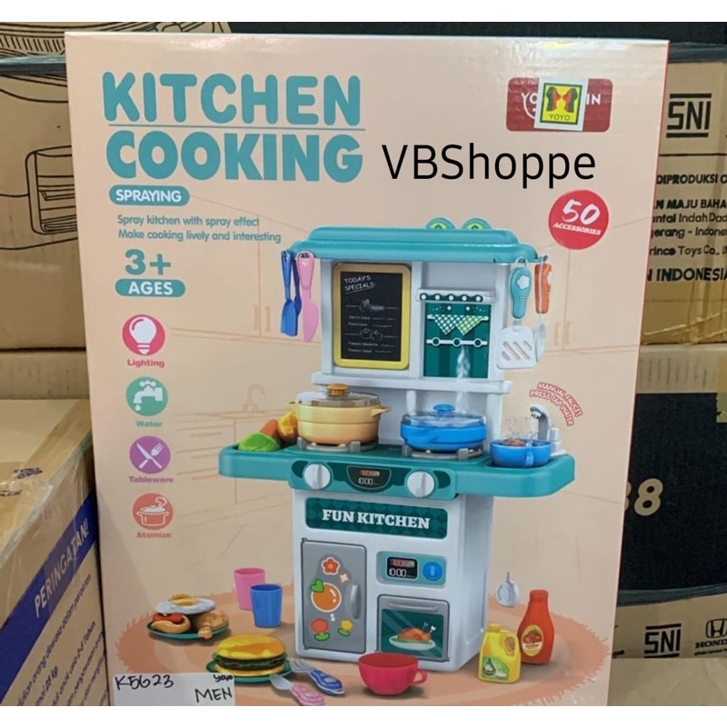 Jual mainan kitchen cooking spray mist keluar asap air fun 50pc ...