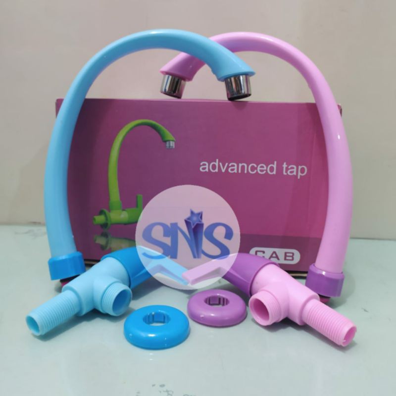 Jual Kran angsa wastafel kran cuci piring kran plastik pvc kran CAB 1 ...