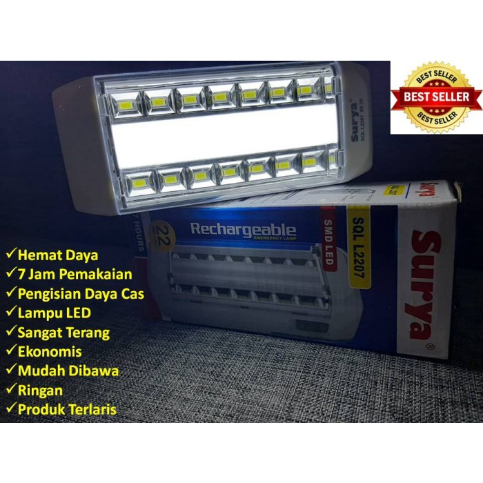 Jual Lampu Darurat LED Terbaru Portable USB Charging Hemat Energi ...