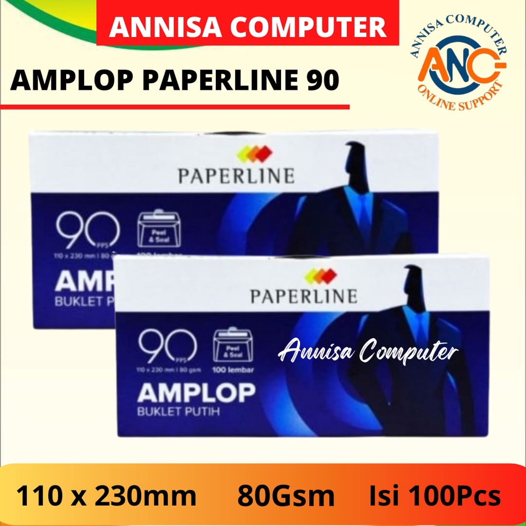 Jual AMPLOP UANG PAPERLINE 90 / Surat / 1 Box Isi 100 Pcs / Amplop ...
