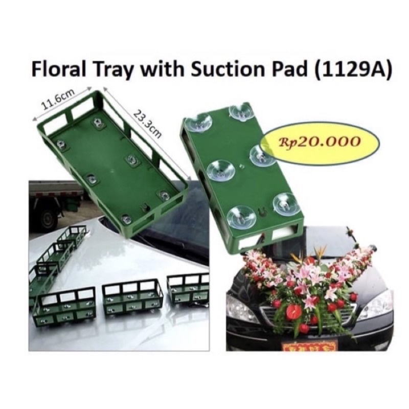 Jual Floral Tray with Suction Pad 1129A Tatakan Bunga untuk Mobil ...
