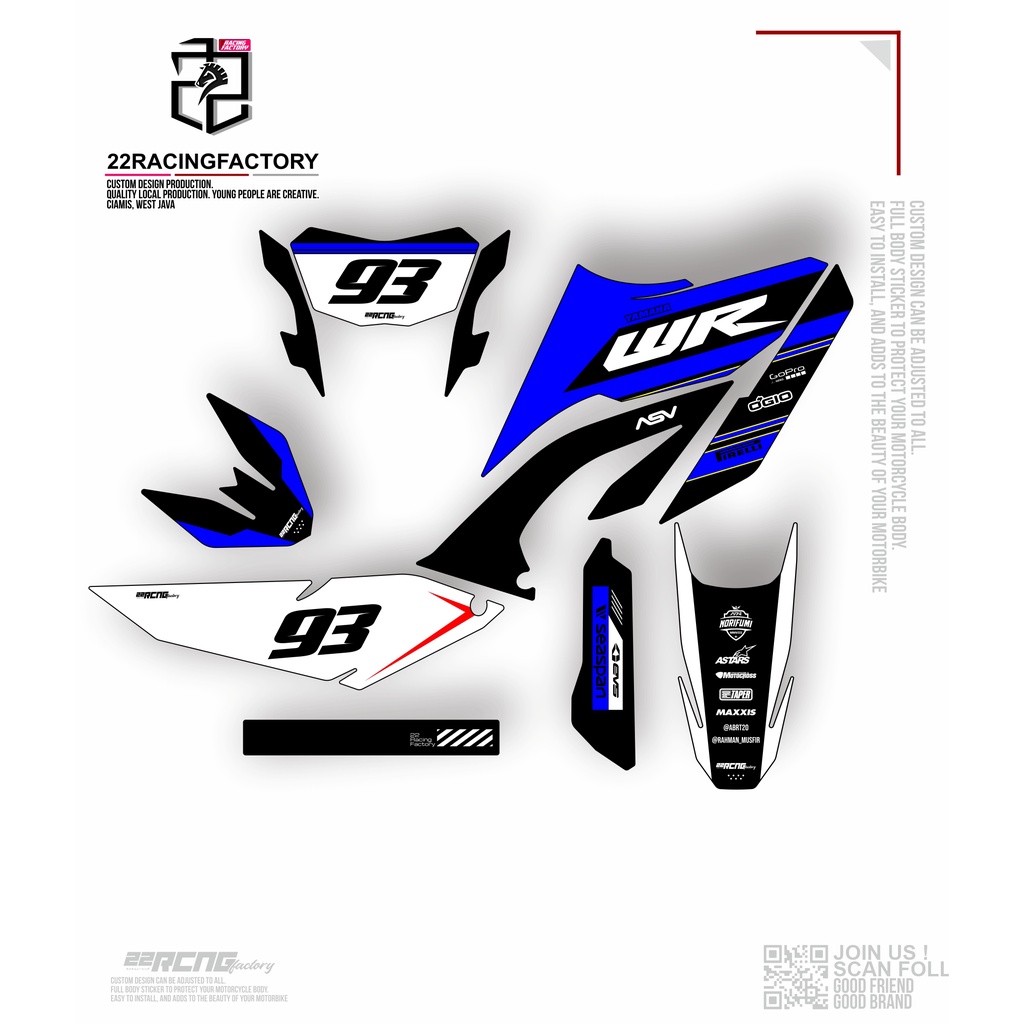 Jual DECAL STIKER YAMAHA WR155 CUSTOM | Shopee Indonesia