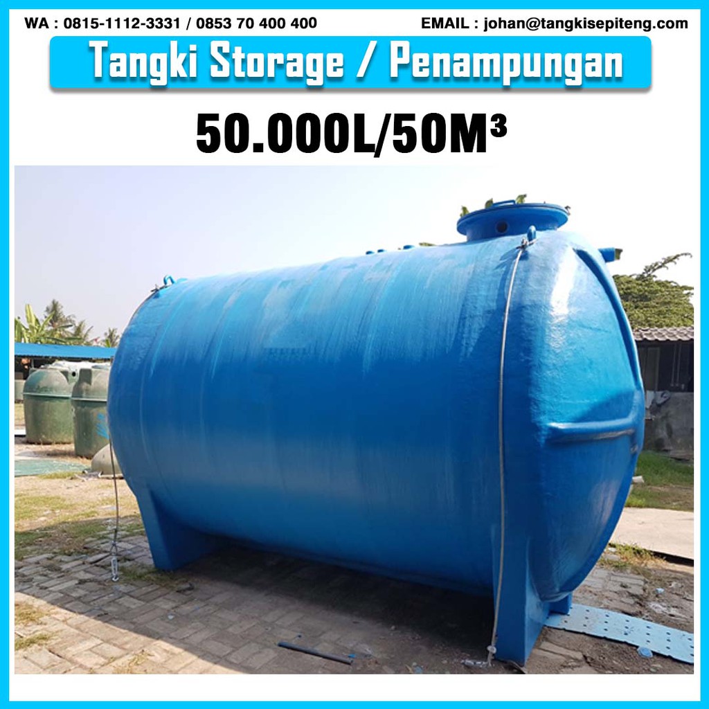 Jual Tangki Storage 50000 liter/50m3 - Tangki Solar - Tangki ...