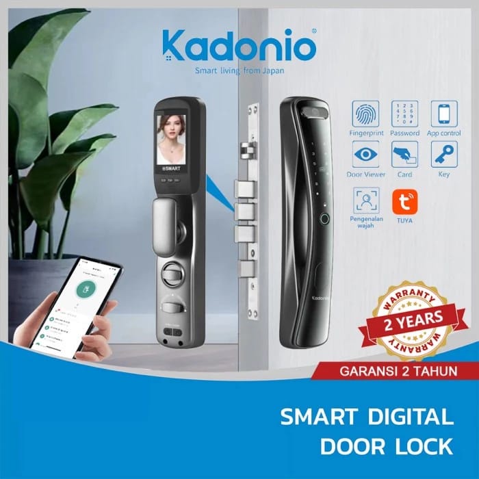 Jual Kadonio Smart Door automatic kunci digital dengan Kamera viewer ...