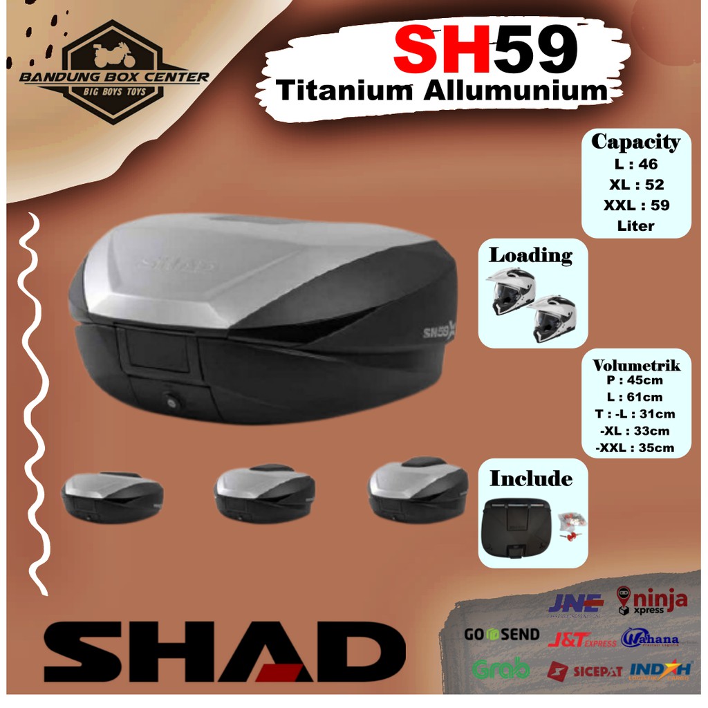 Jual Box Motor Box Shad Box Touring Shad SH59 X Expandable Box Motor ...