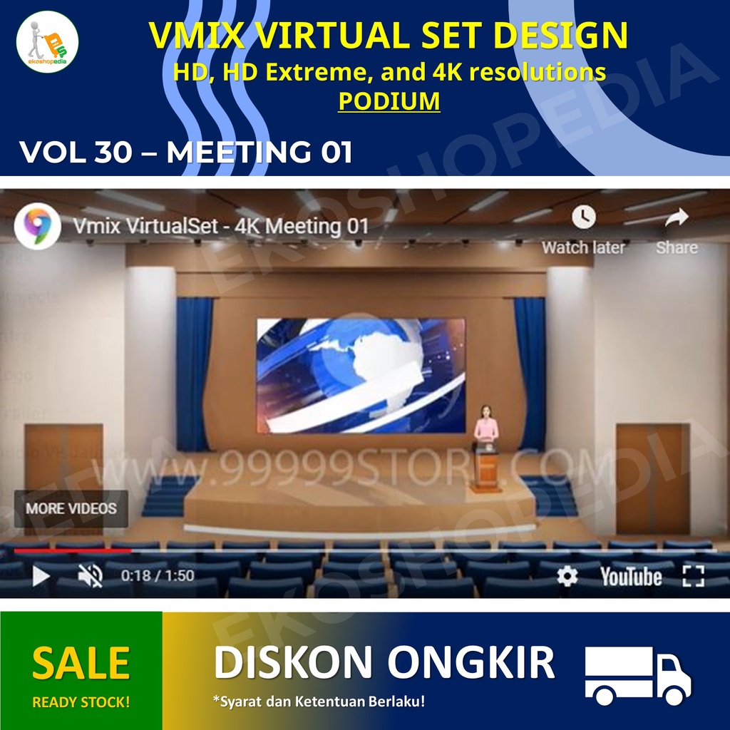Jual VMIX VIRTUAL SET DESIGN 4K - MEETING 01 v30 | Shopee Indonesia