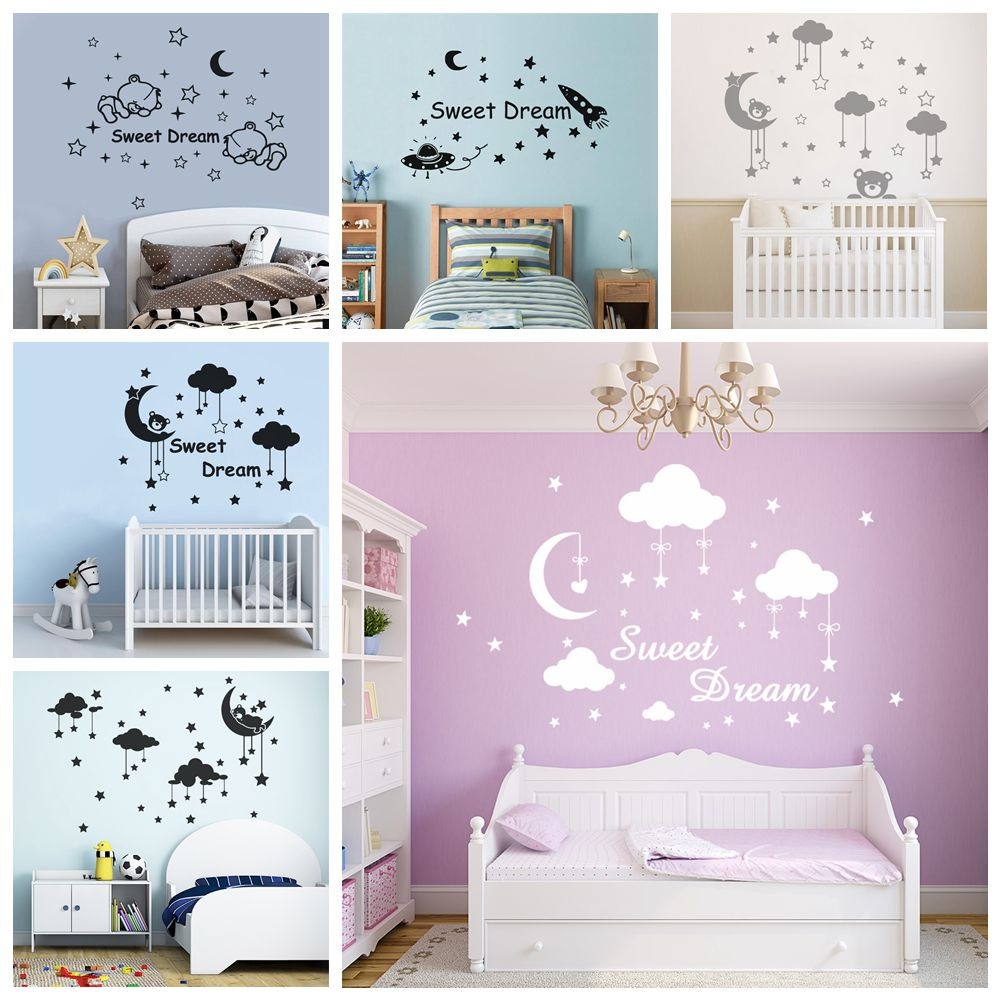 Jual Stiker Dinding Kamar Tidur Anak Cewek Cowok Custom Nama Sendiri ...