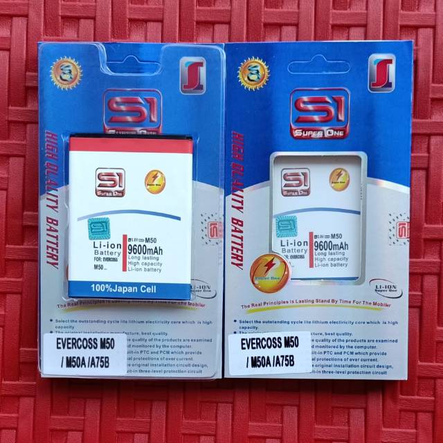 Jual Baterai Evercoss Double Power Super One M50 M50A A75B | Shopee Indonesia