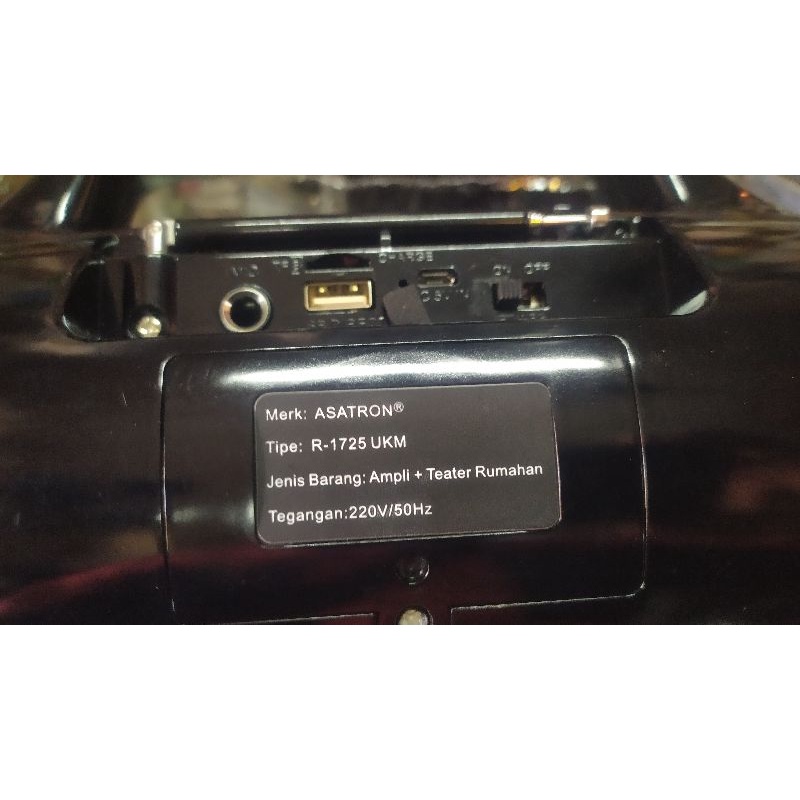 Jual portable mini amplifier karaoke asatron sudah di lengkapi mic ...