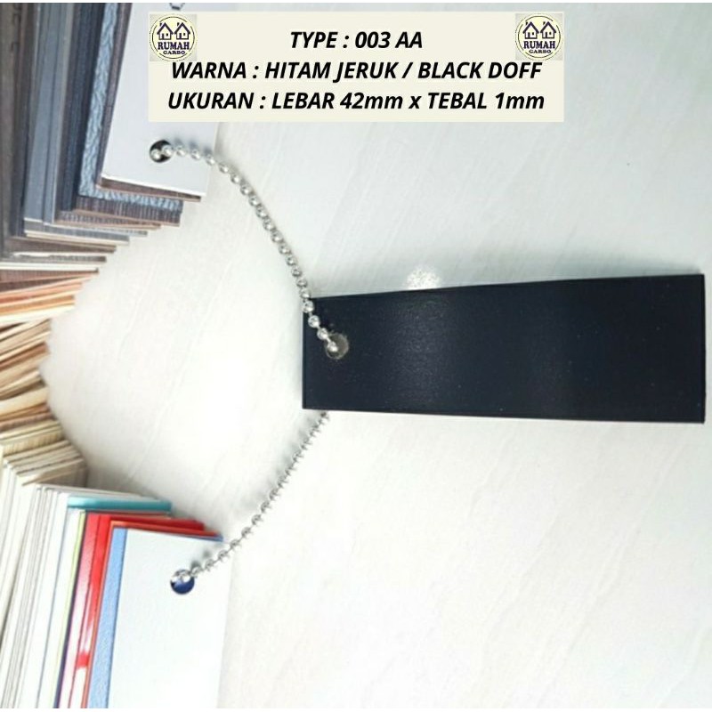 Jual TACO Edge Hpl 003-AA Hitam Doff 42mm x 1mm Edging | Shopee Indonesia