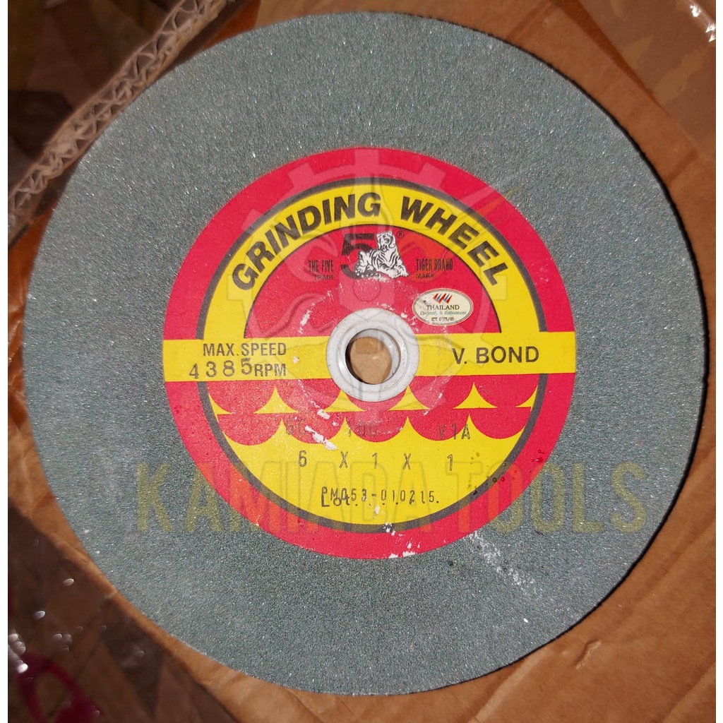 Jual Batu Gerinda Duduk 6 inch V.BOND/TIGER /Batu Gerinda Poles/Asah ...