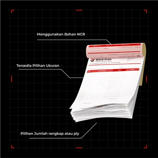 Jual Cetak Nota NCR ukuran F4, A5, A6, 1/3 Folio / Nota NCR free design ...