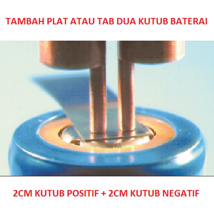 Jual Tambah Tab Plat Nikel Pakai Las Spot Welder Terminal Baterai Flat ...